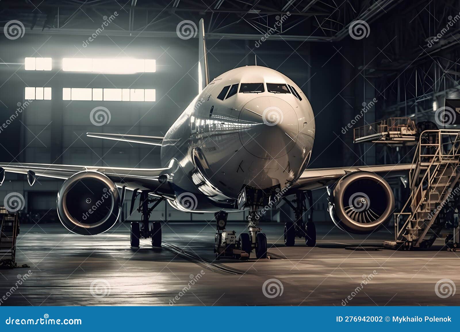 Loading Cargo Outside Cargo Plane. Neural Network AI Generated Stock ...