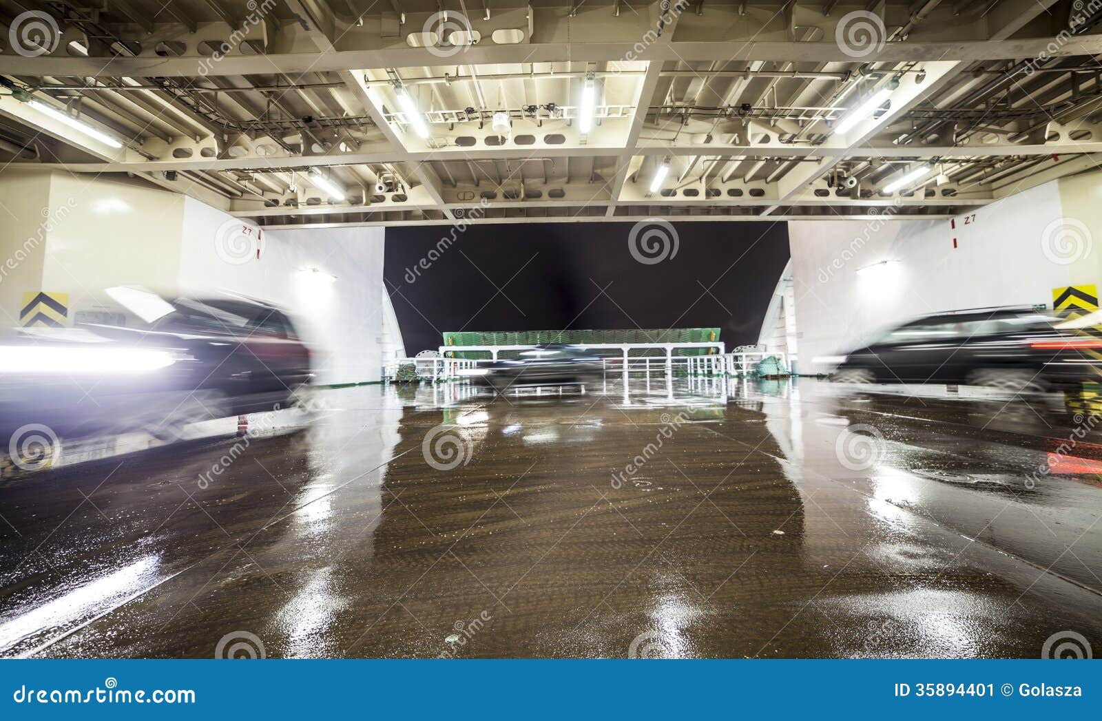 Loading cars to the ship stock image. Image of horizontal - 35894401