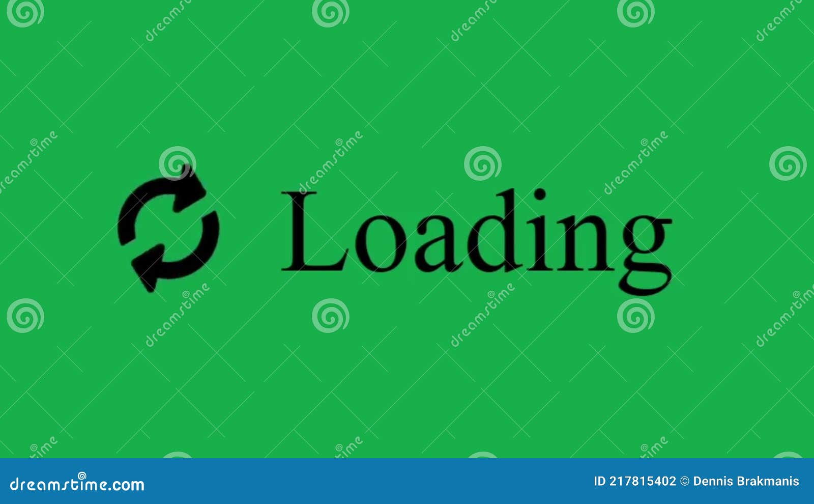 Loading Circle with Green Screen on Device Screen Digital Display of ...