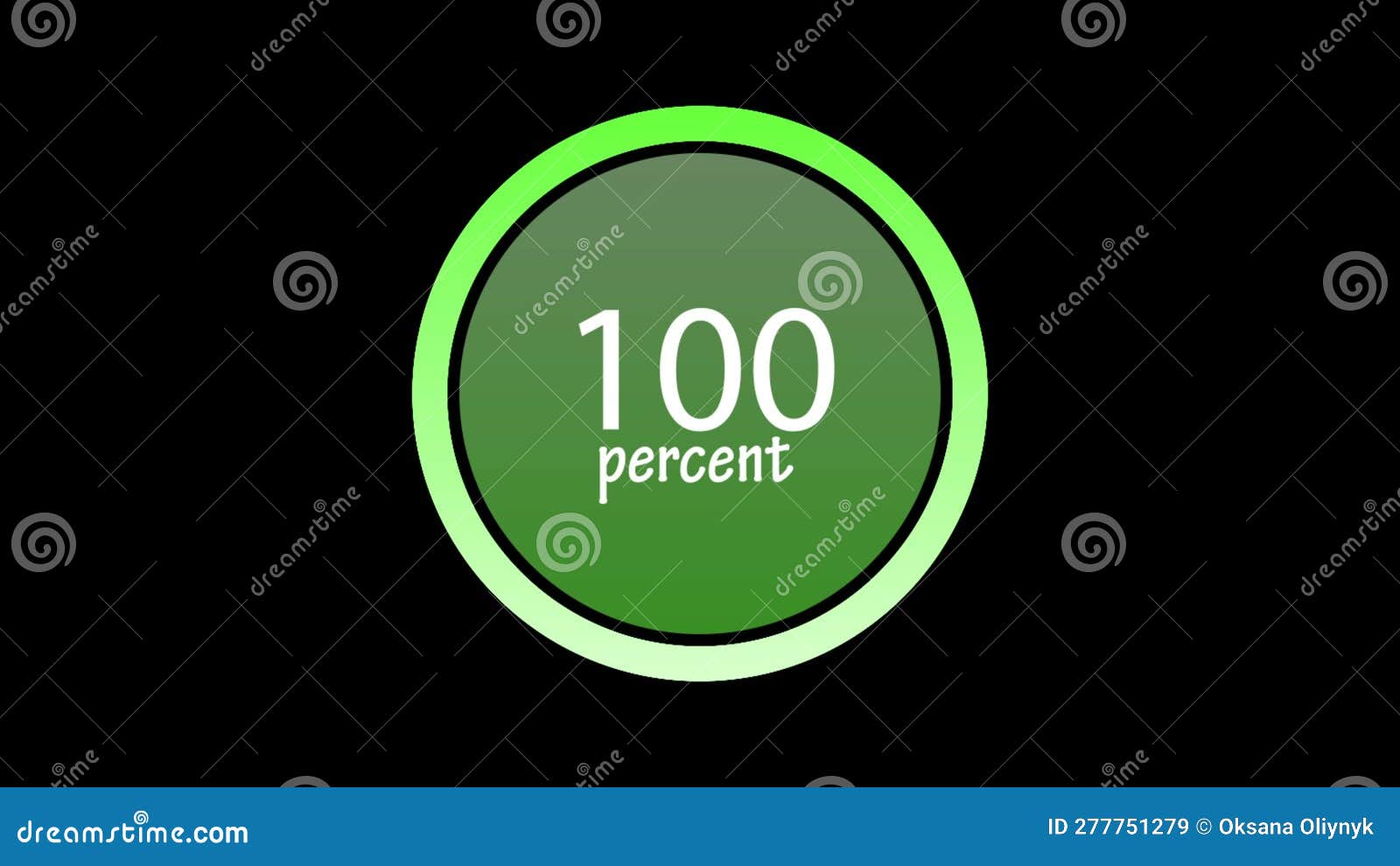 Loading Circle Ring. Loading Transfer Download Animation 0-100 on Black ...