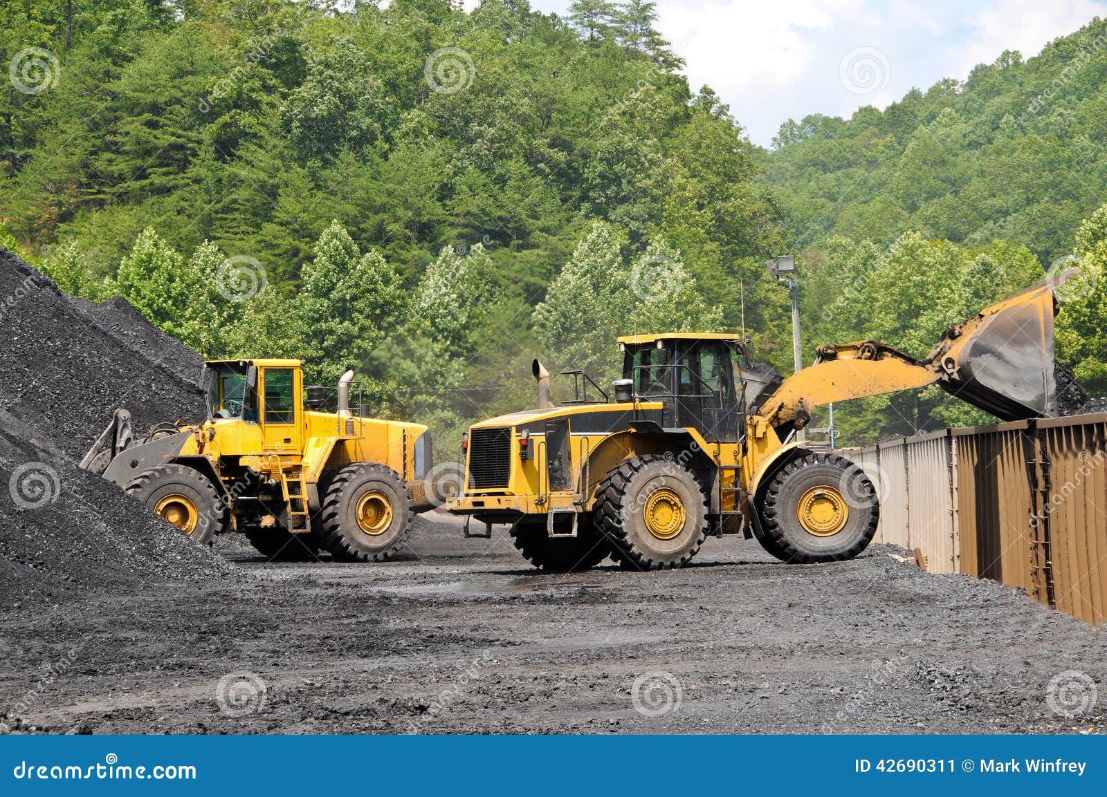 Loading Coal stock image. Image of coal, loaders, rock - 42690311