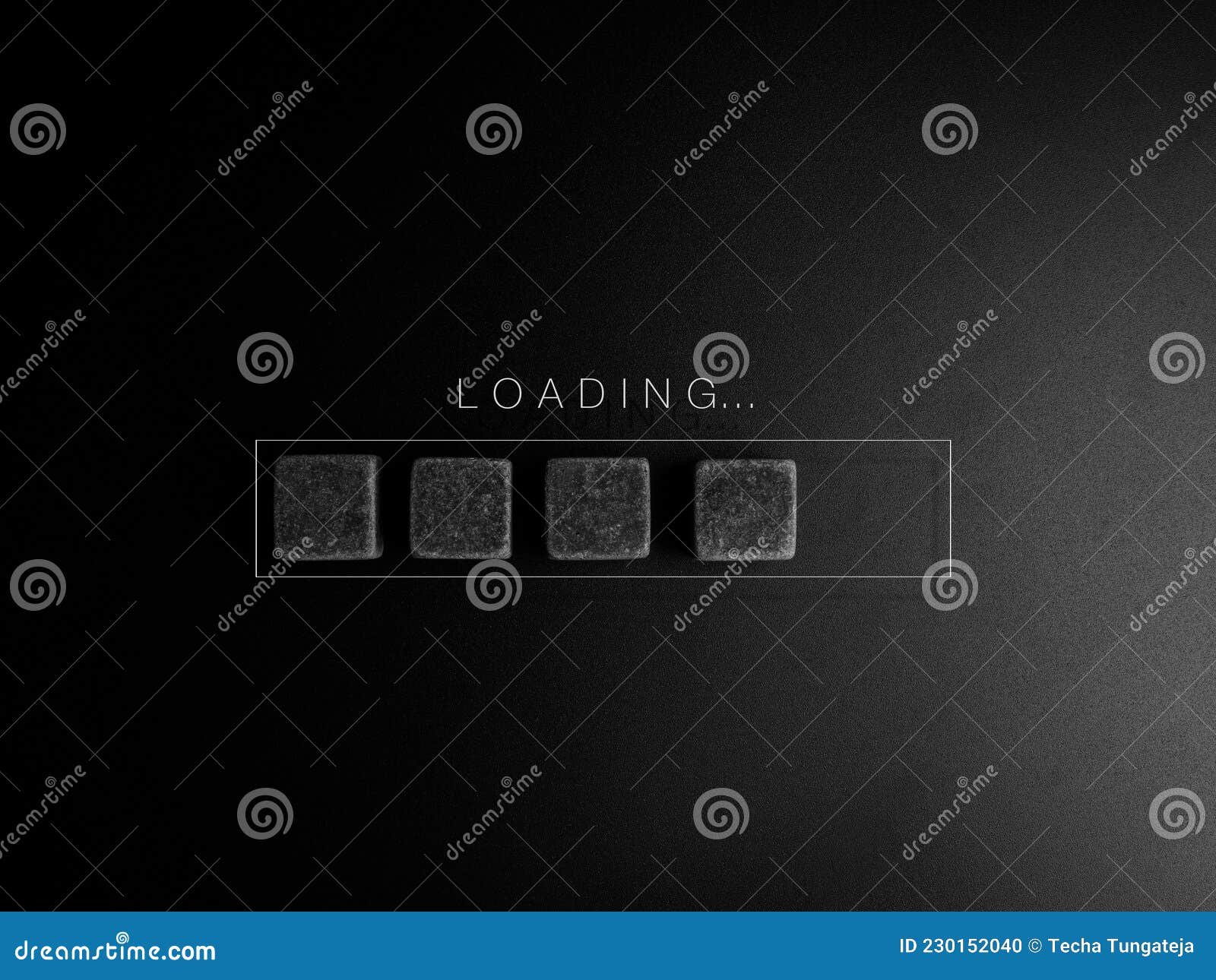 Loading Concept with Cube Blocks, Minimal Style. Stock Photo - Image of ...