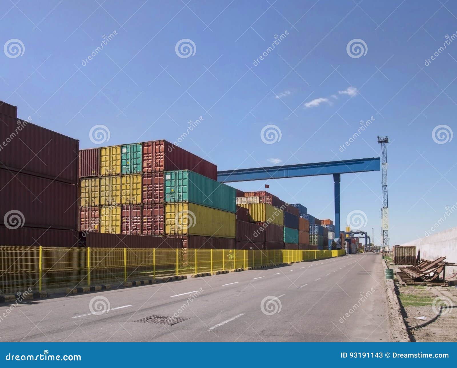 Loading a Container Carrier Editorial Stock Photo - Image of vessel ...