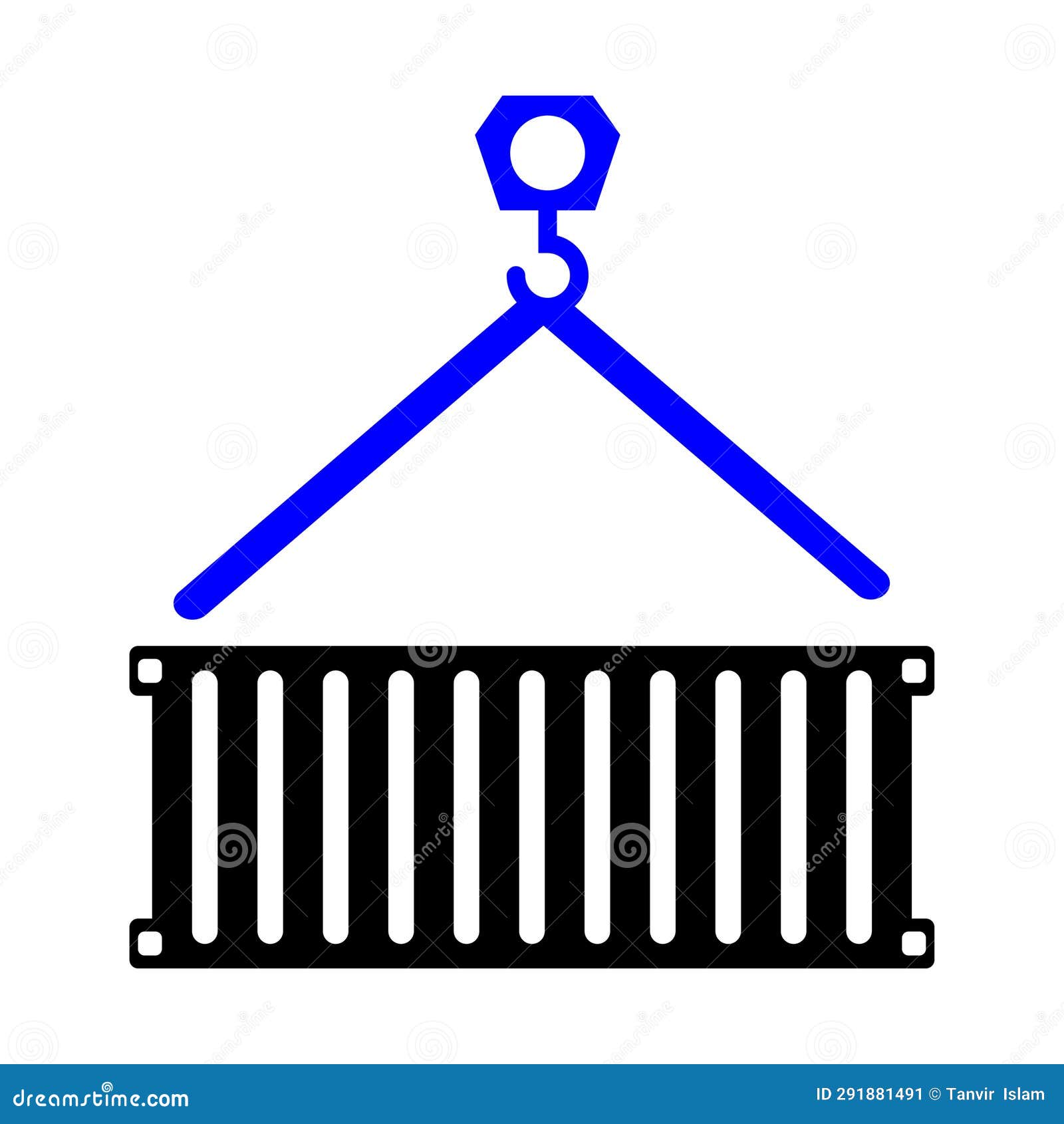 Loading Container Icon stock illustration. Illustration of vector ...