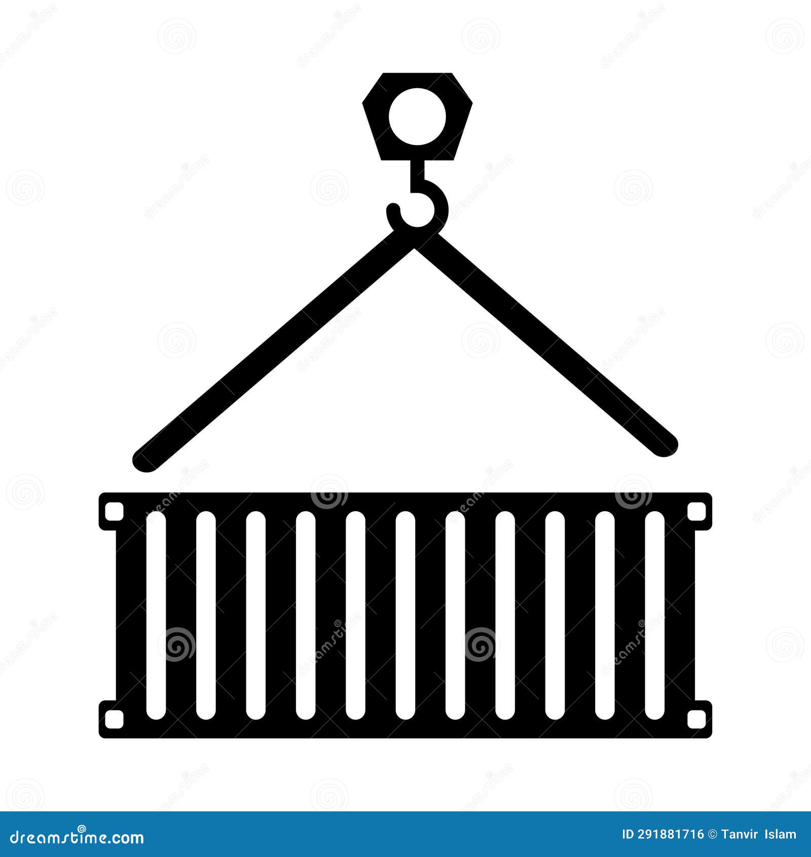 Loading Container Icon stock illustration. Illustration of beautiful ...