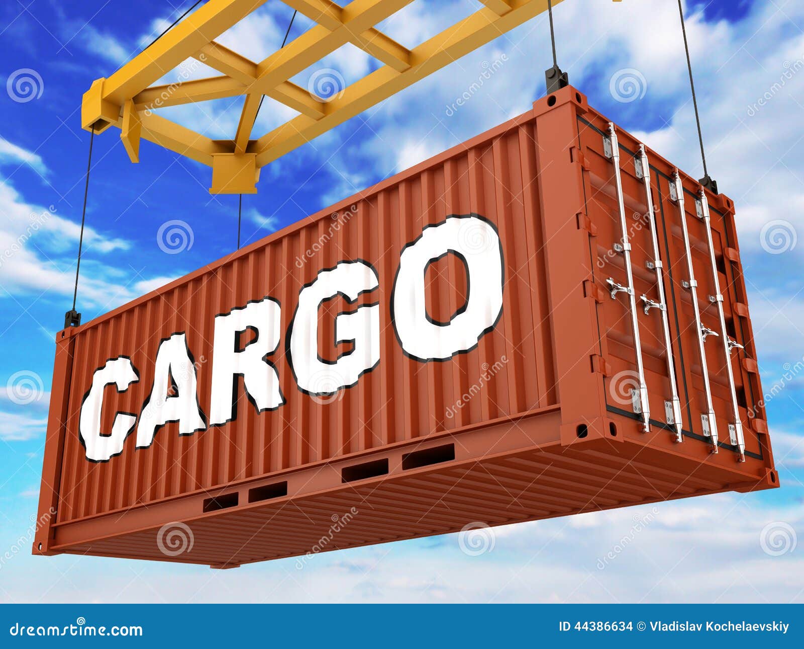 Loading Container stock illustration. Illustration of container - 44386634
