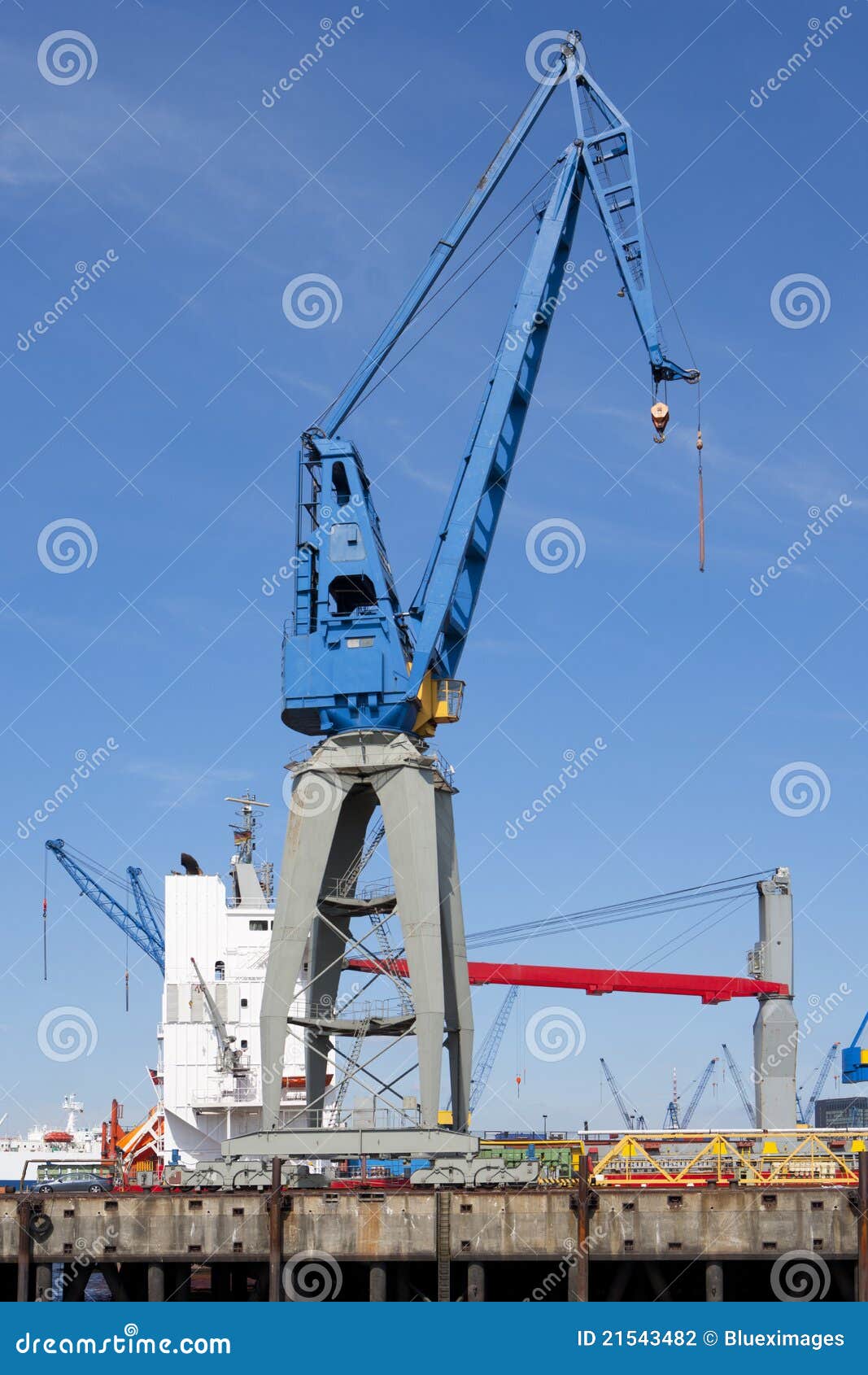 Loading crane stock photo. Image of export, docks, elbe - 21543482