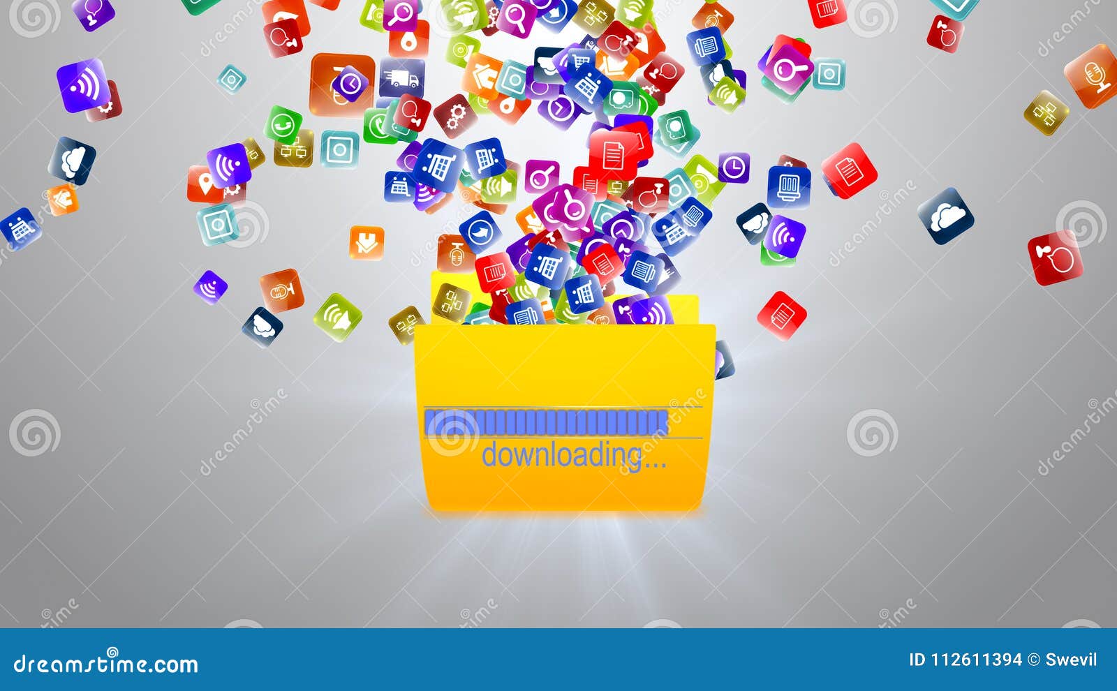 Loading Data To Cloud Storage. Internet Storage. Data Store. 3D ...