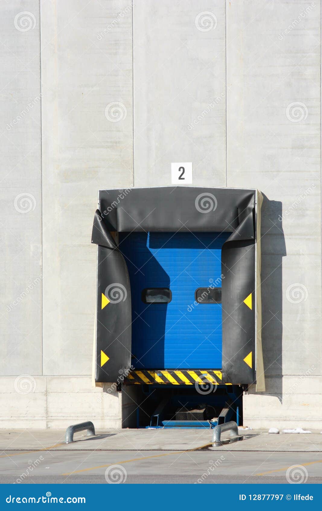 Loading dock stock image. Image of storage, industrial - 12877797