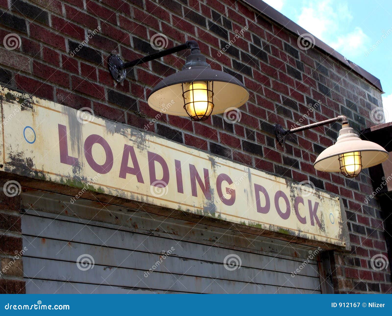 Loading Dock At A Warehouse. Modern Logistics Center. Ramp Of The ...