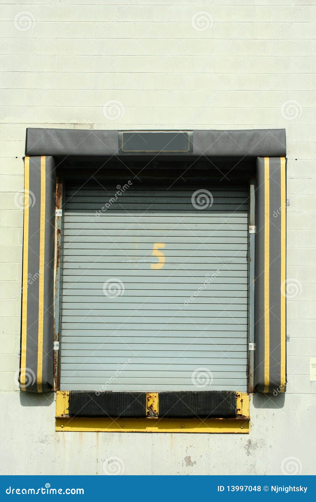 Loading dock bay door stock photo. Image of logistics - 13997048
