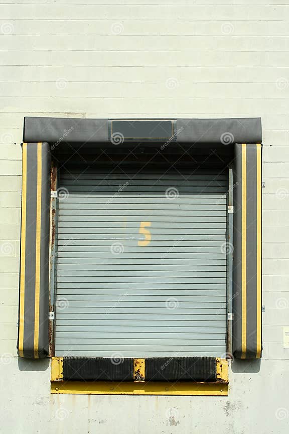 Loading dock bay door stock photo. Image of logistics - 13997048