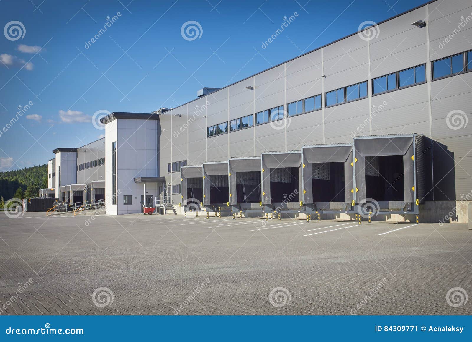 Loading Dock Bay Doors stock image. Image of loading - 84309771