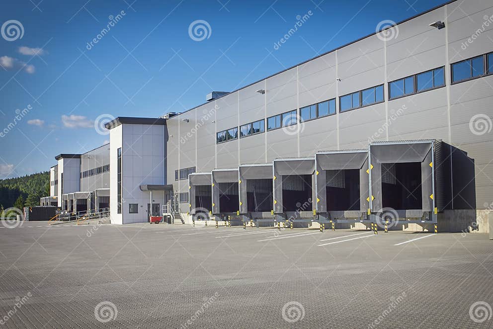 Loading Dock Bay Doors stock image. Image of loading - 84309771