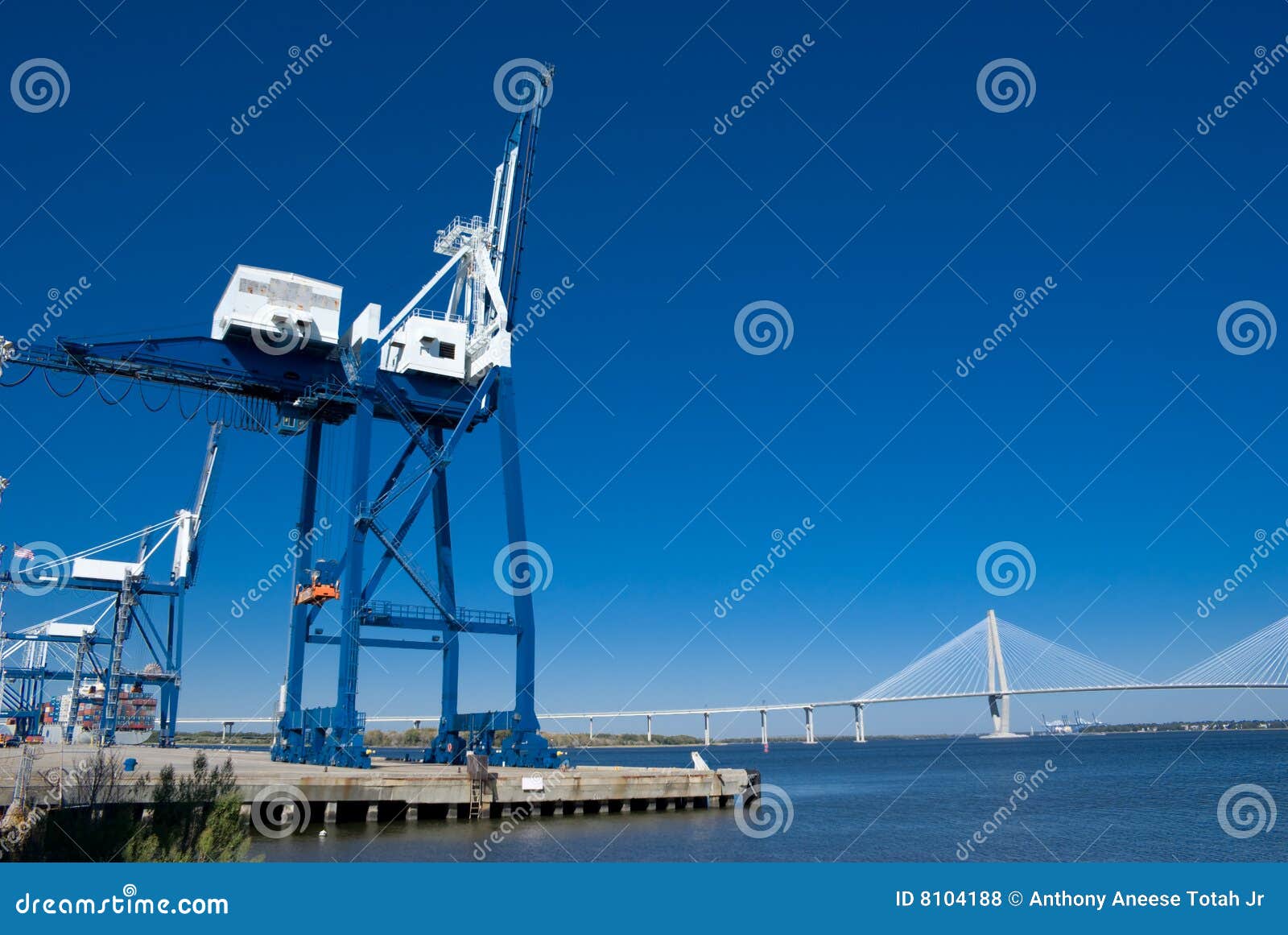 Loading Dock Crane stock photo. Image of delivery, crate - 8104188