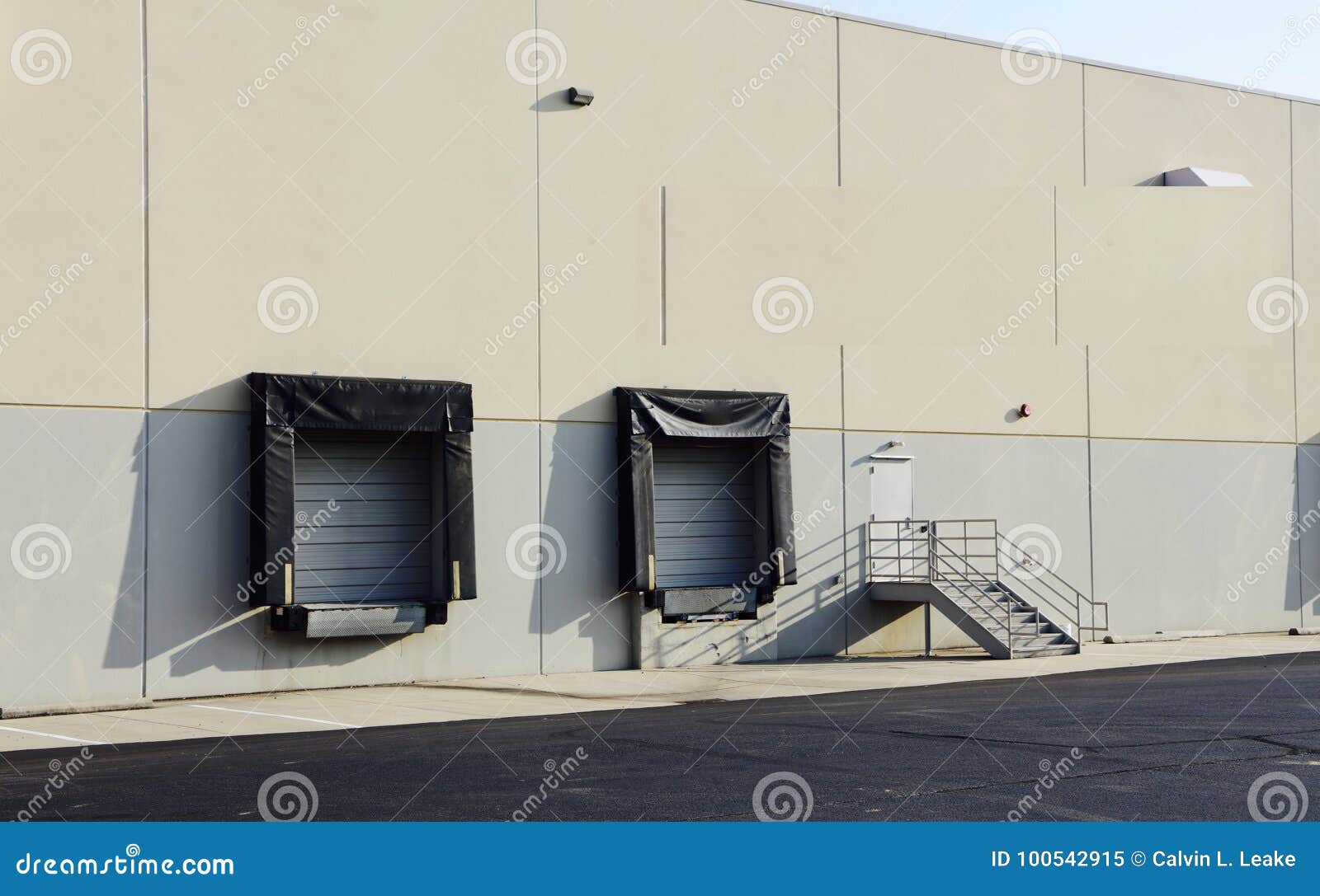 Loading Dock at Distribution Center Stock Image - Image of state ...