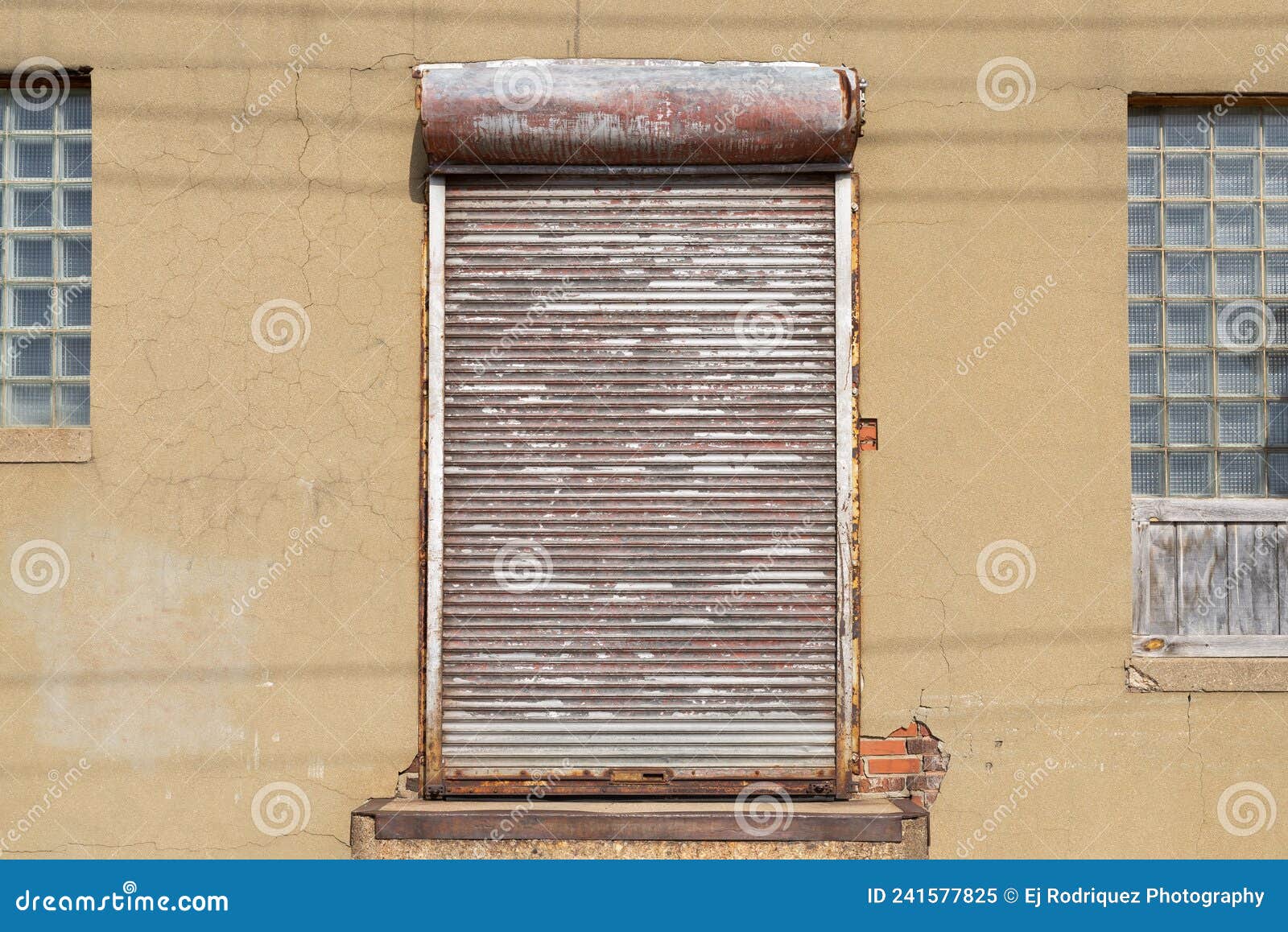 Loading dock door stock image. Image of ancient, grunge - 241577825