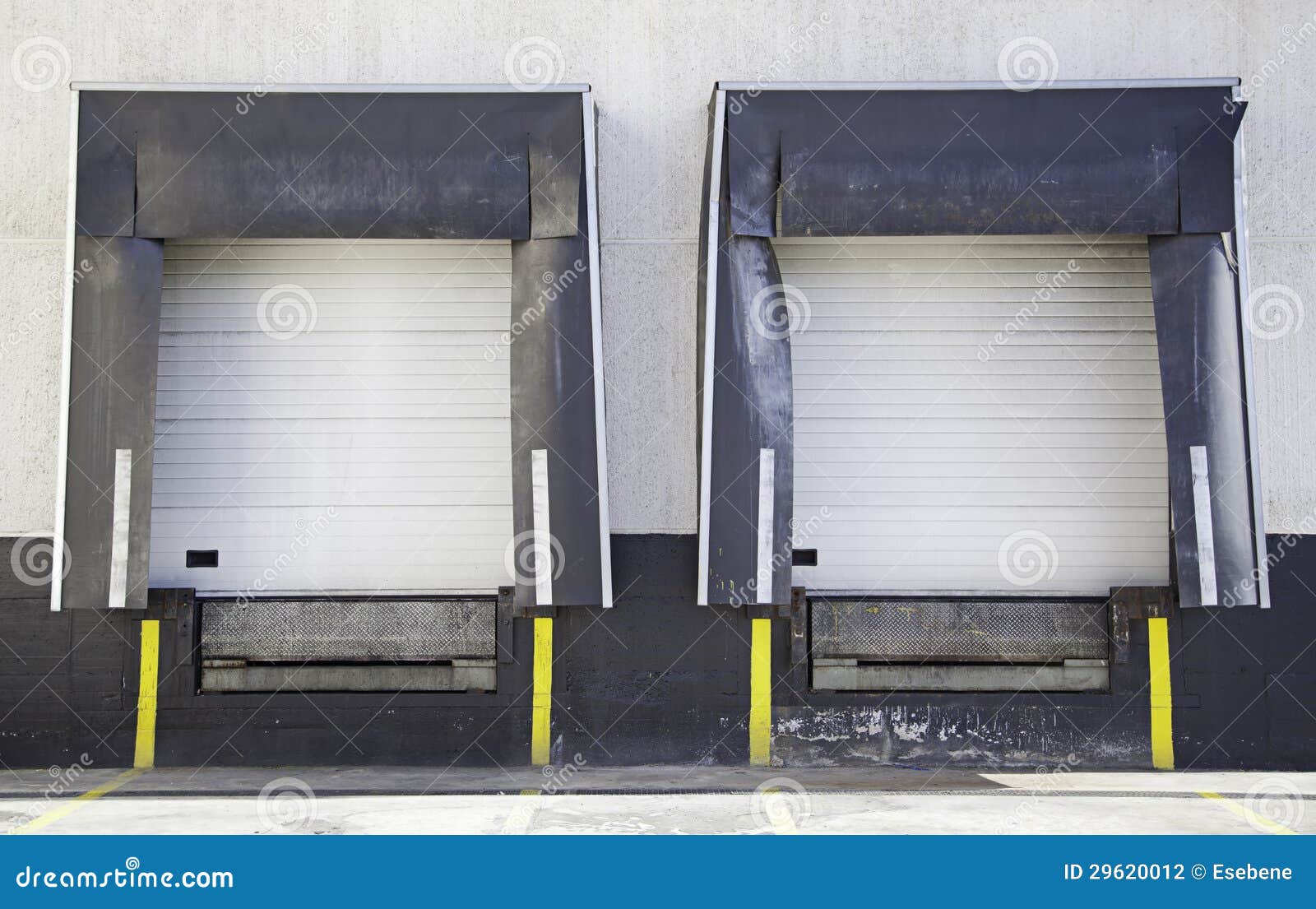 Loading dock doors stock photo. Image of retro, grungy - 29620012