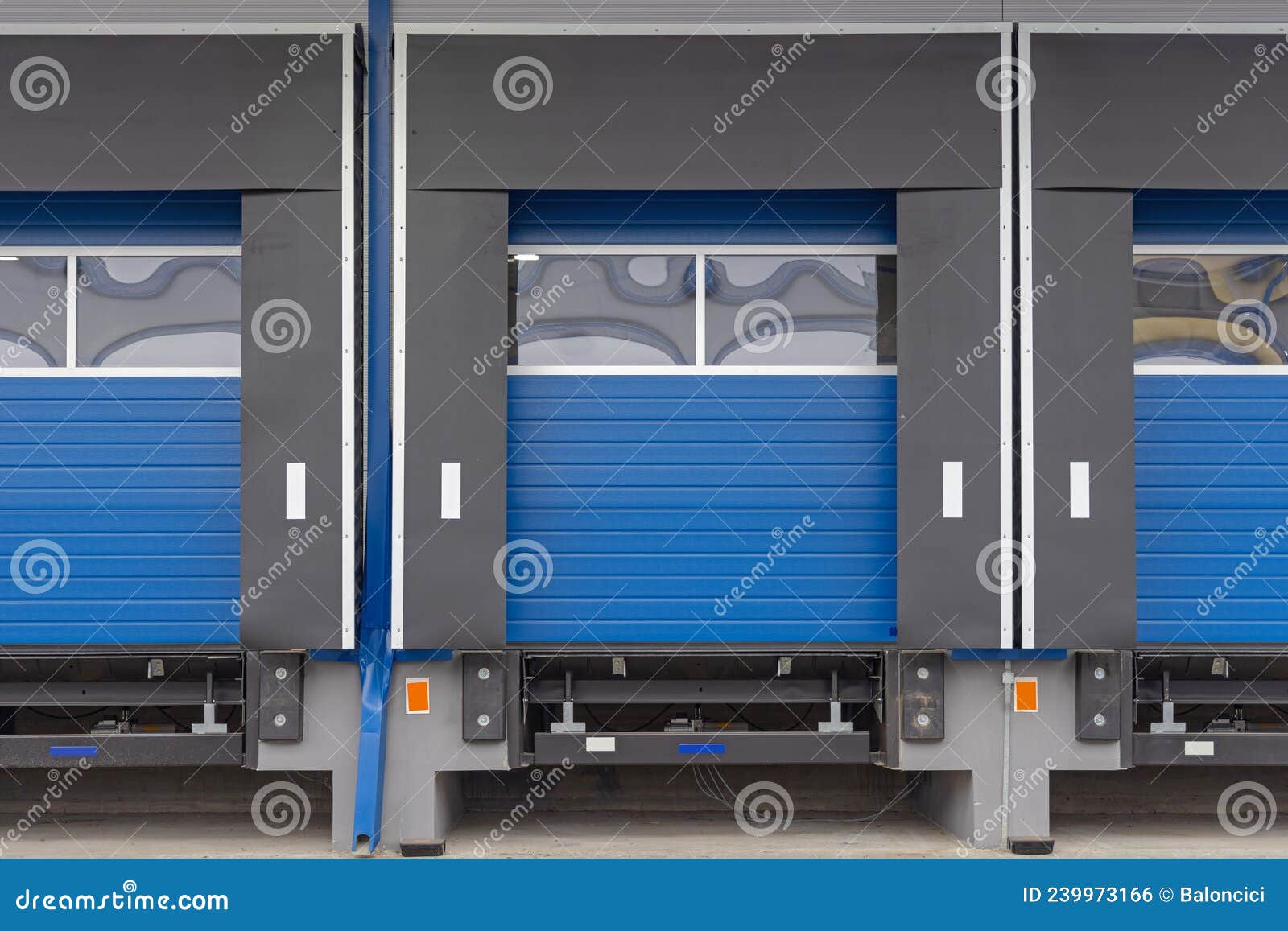Loading Dock Doors stock photo. Image of loading, closed - 239973166