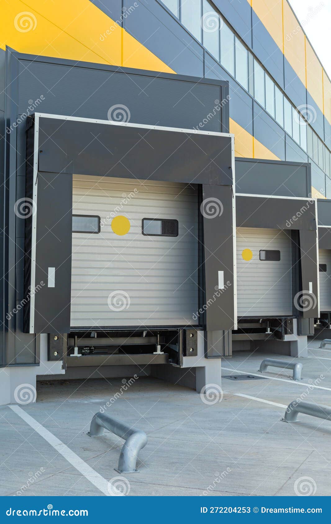 Loading Dock Gates stock image. Image of logistics, entrance - 272204253