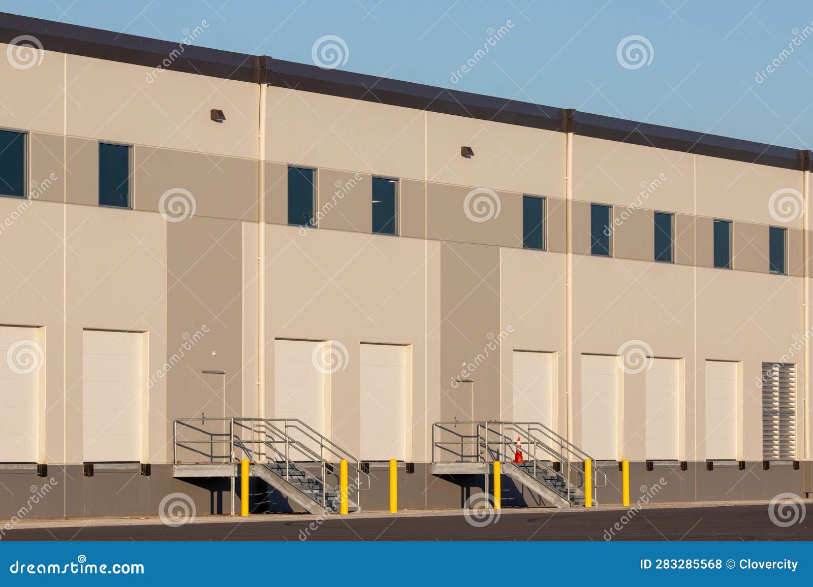 Newly Constructed Office Park Stock Photo - Image of recieving, loading ...