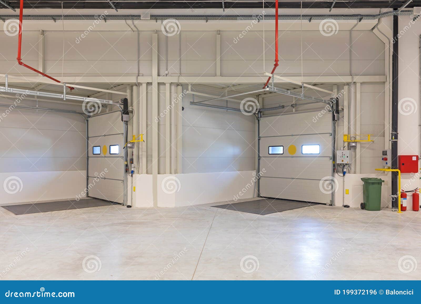 Loading Dock Interior stock photo. Image of distribution - 199372196