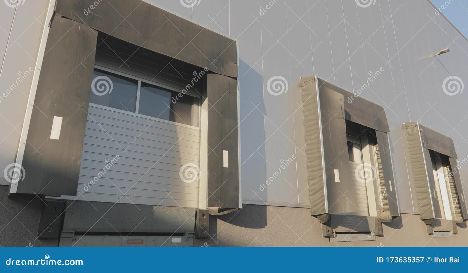 Modern Logistics Center. Loading Dock at a Warehouse. Loading Dock ...