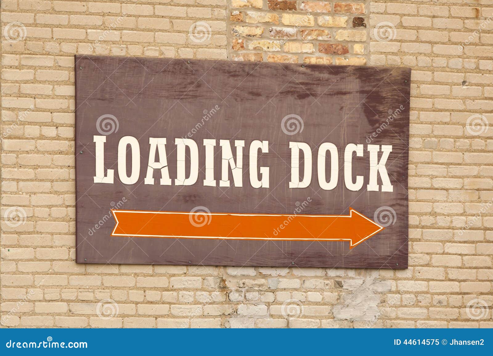 Loading Dock Sign stock image. Image of rustic, industry - 44614575