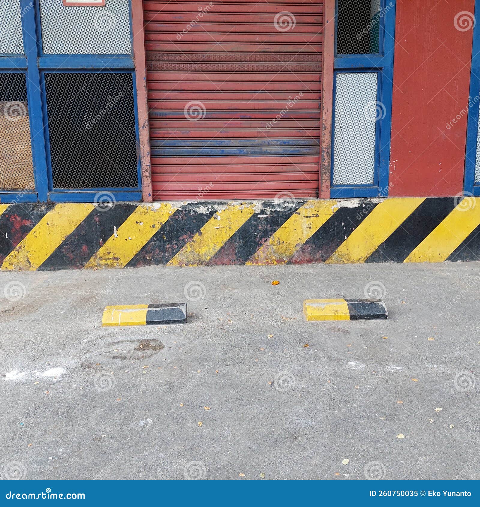 Loading Dock To Get in and Out of Goods Stock Image - Image of loading ...