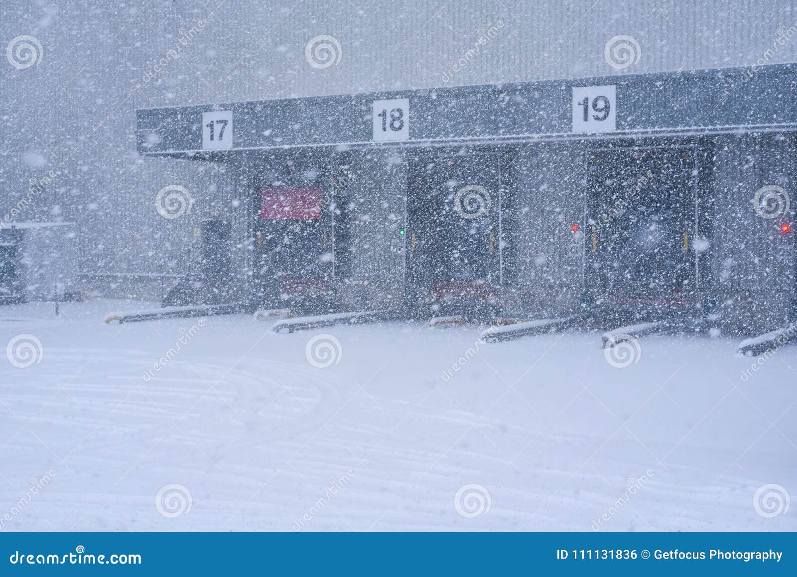 Loading Dock at a Warehouse. Stock Photo - Image of cold, commercial ... Loading Dock at a Warehouse. Stock Photo - Image of cold, commercial ...