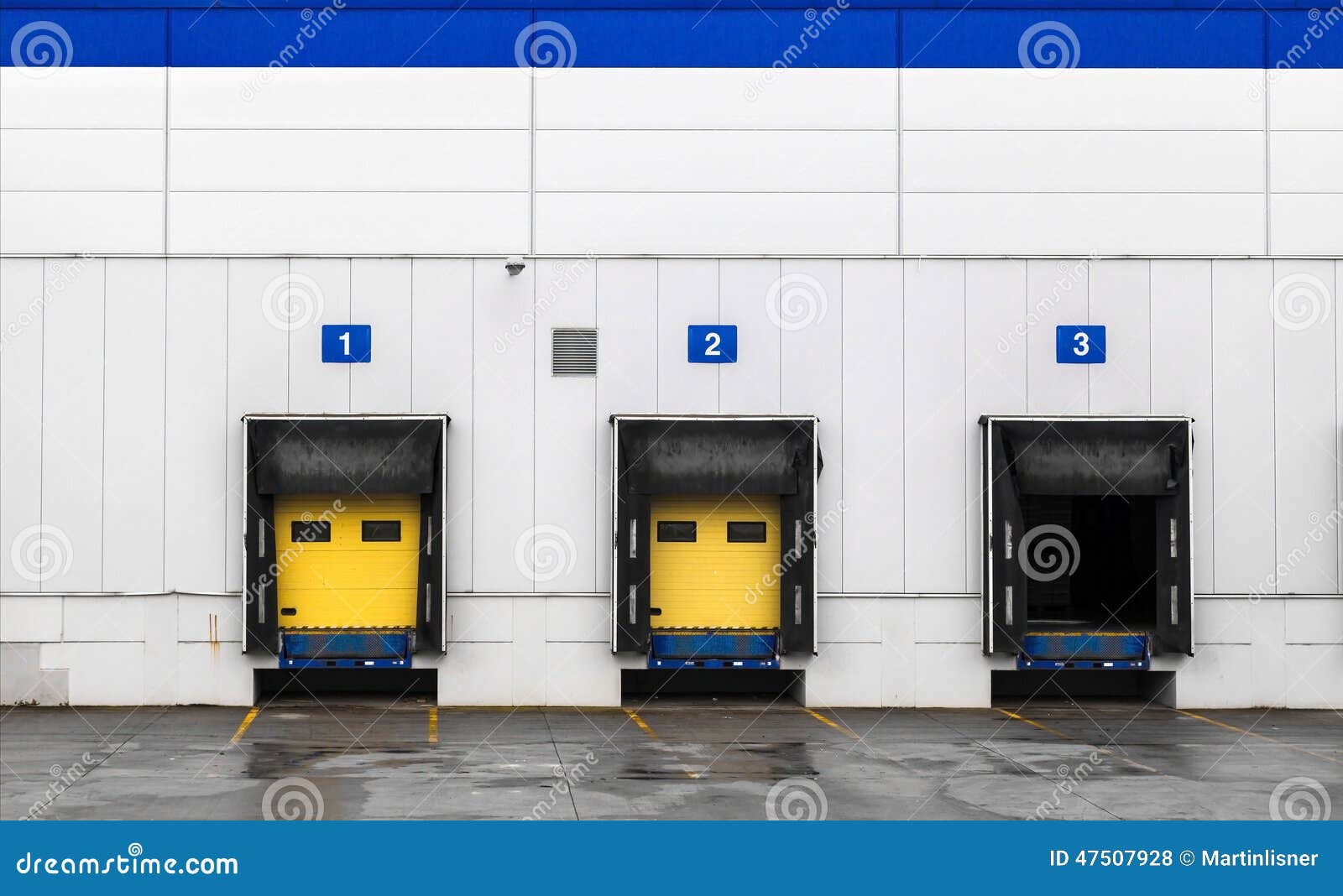 Loading Dock at a Warehouse Stock Photo - Image of trading, warehouse ...