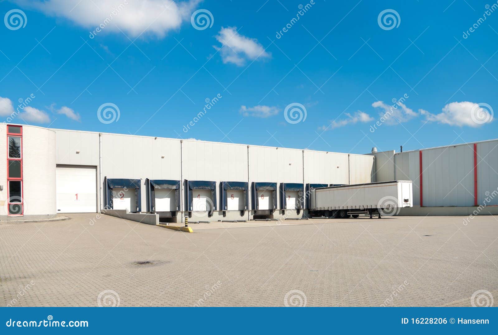 Loading docks stock photo. Image of cargo, warehouse - 16228206