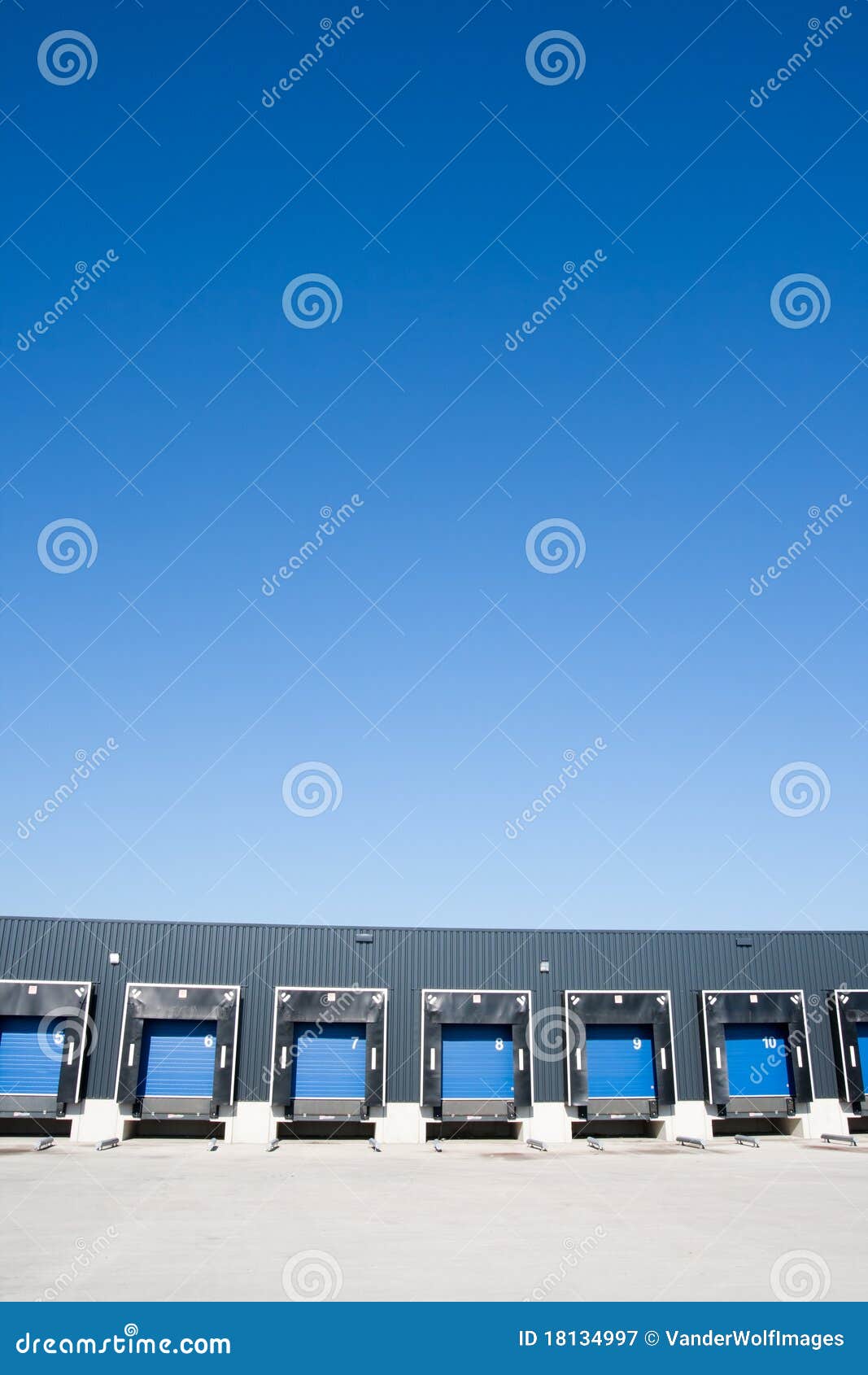 Loading docks stock image. Image of entrance, door, modern - 18134997