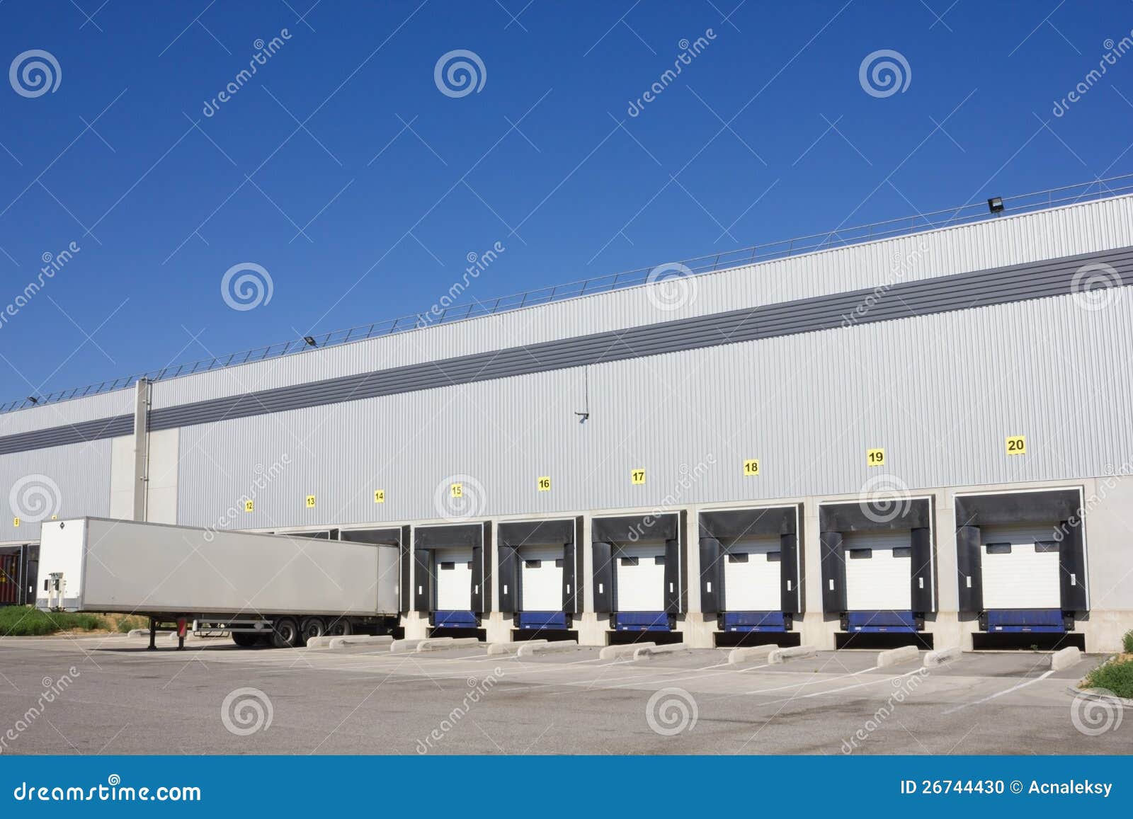Loading docks stock photo. Image of transport, doors - 26744430