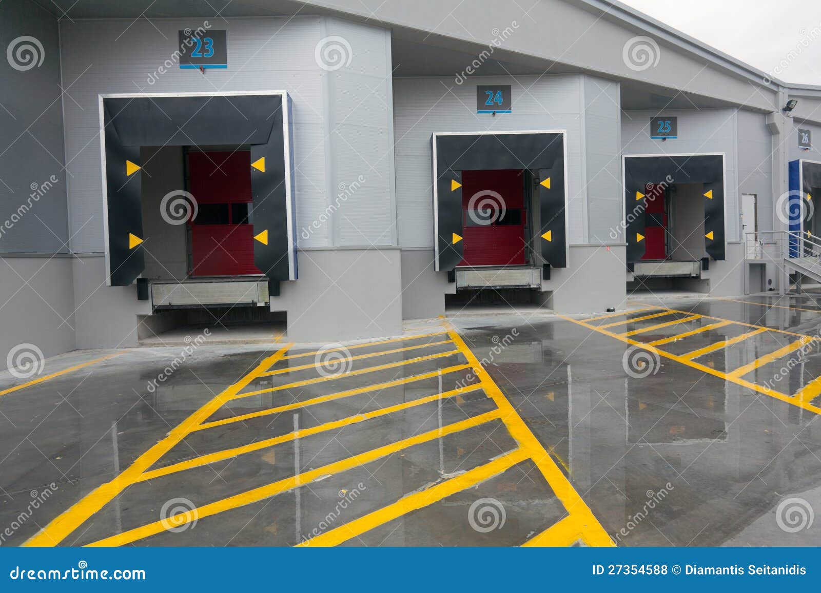 Loading docks stock photo. Image of company, cladding - 27354588