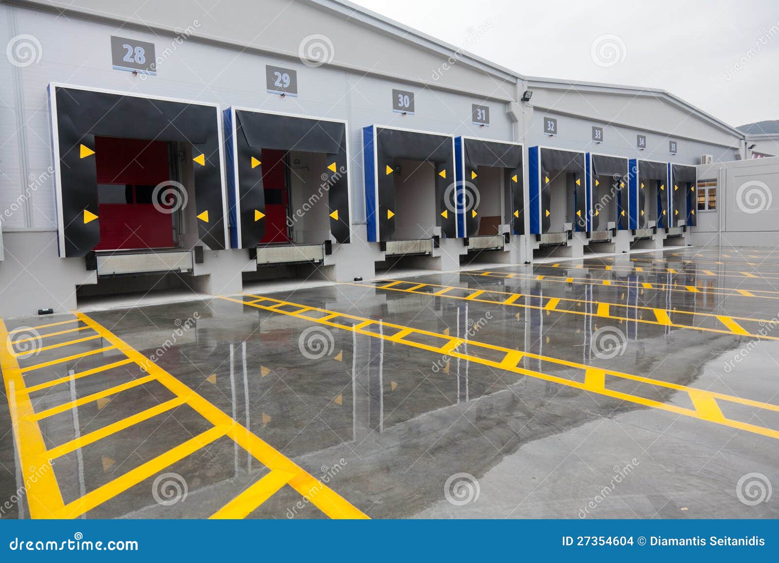 Loading docks stock photo. Image of import, door, company - 27354604