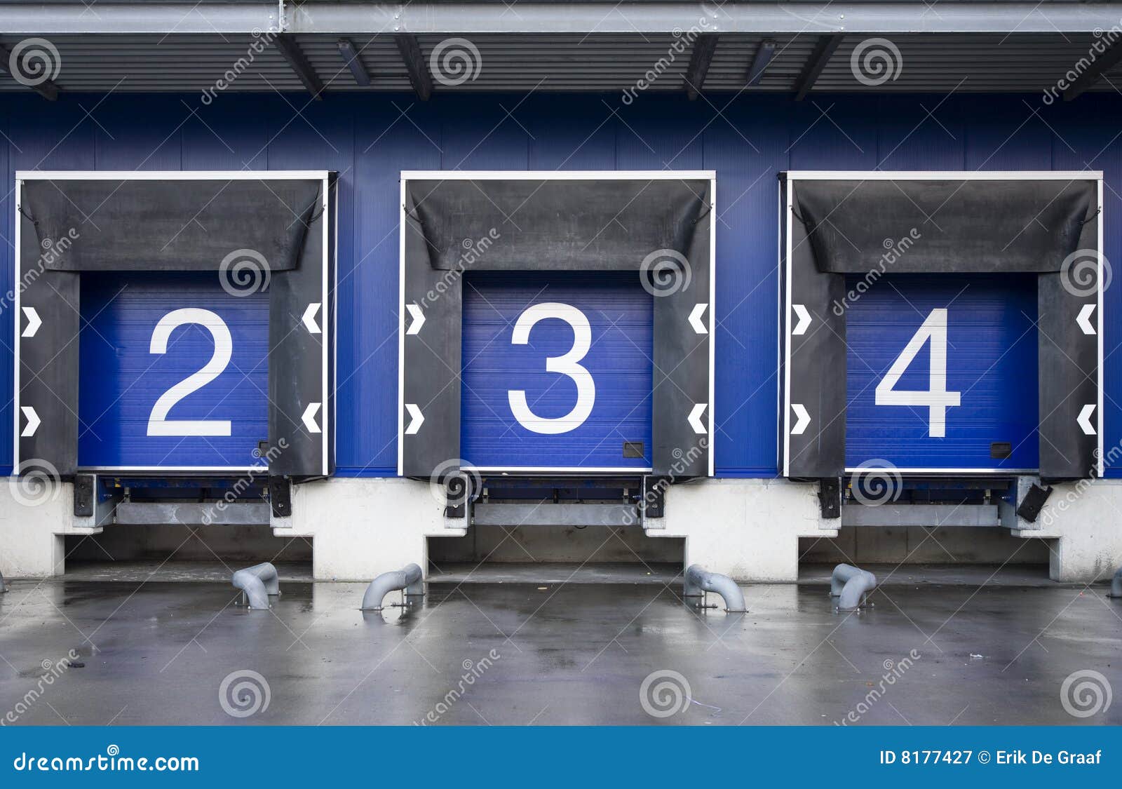 Loading docks stock image. Image of storage, transportation - 8177427