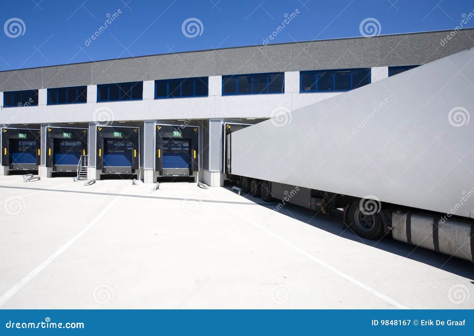 Loading docks stock image. Image of cargo, distribution - 9848167