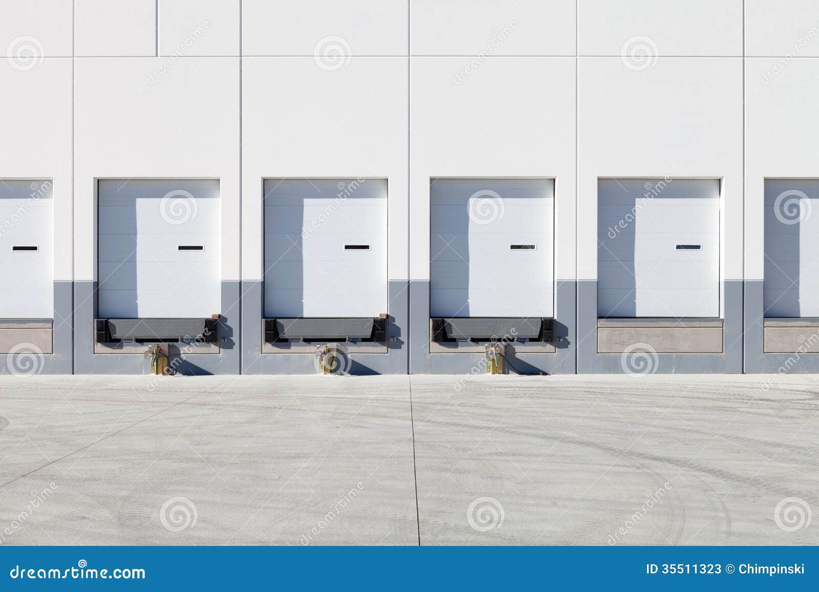 Loading Docks stock image. Image of modern, gate, exterior - 35511323