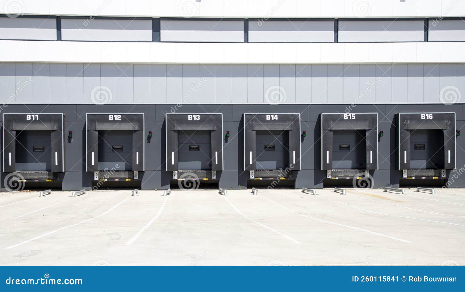 Loading docks stock image. Image of gates, hangar, automatic - 260115841