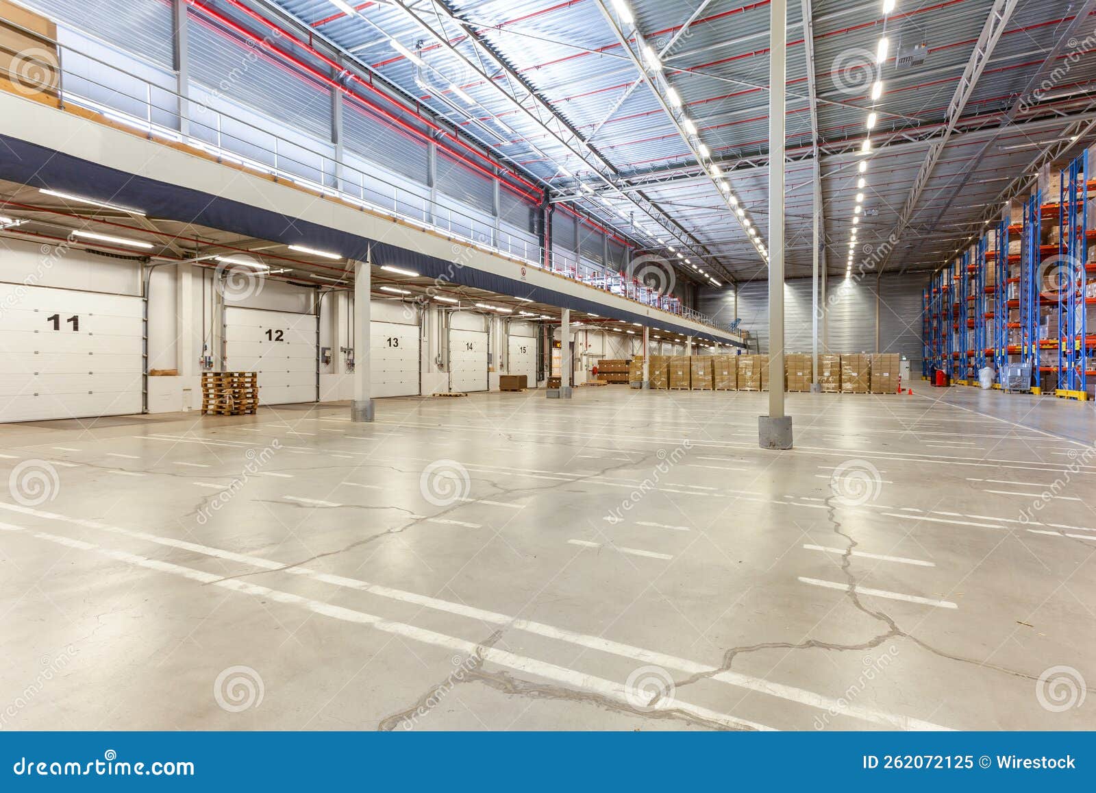 Loading Docks in a Warehouse with Room for Goods Stock Image - Image of ...