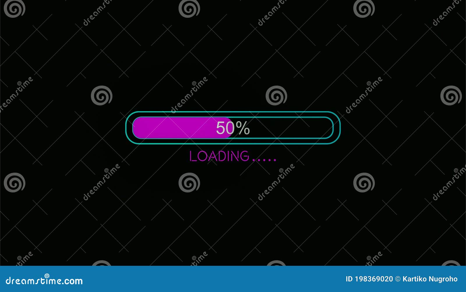 Loading almost done stock illustration. Illustration of text - 198369020