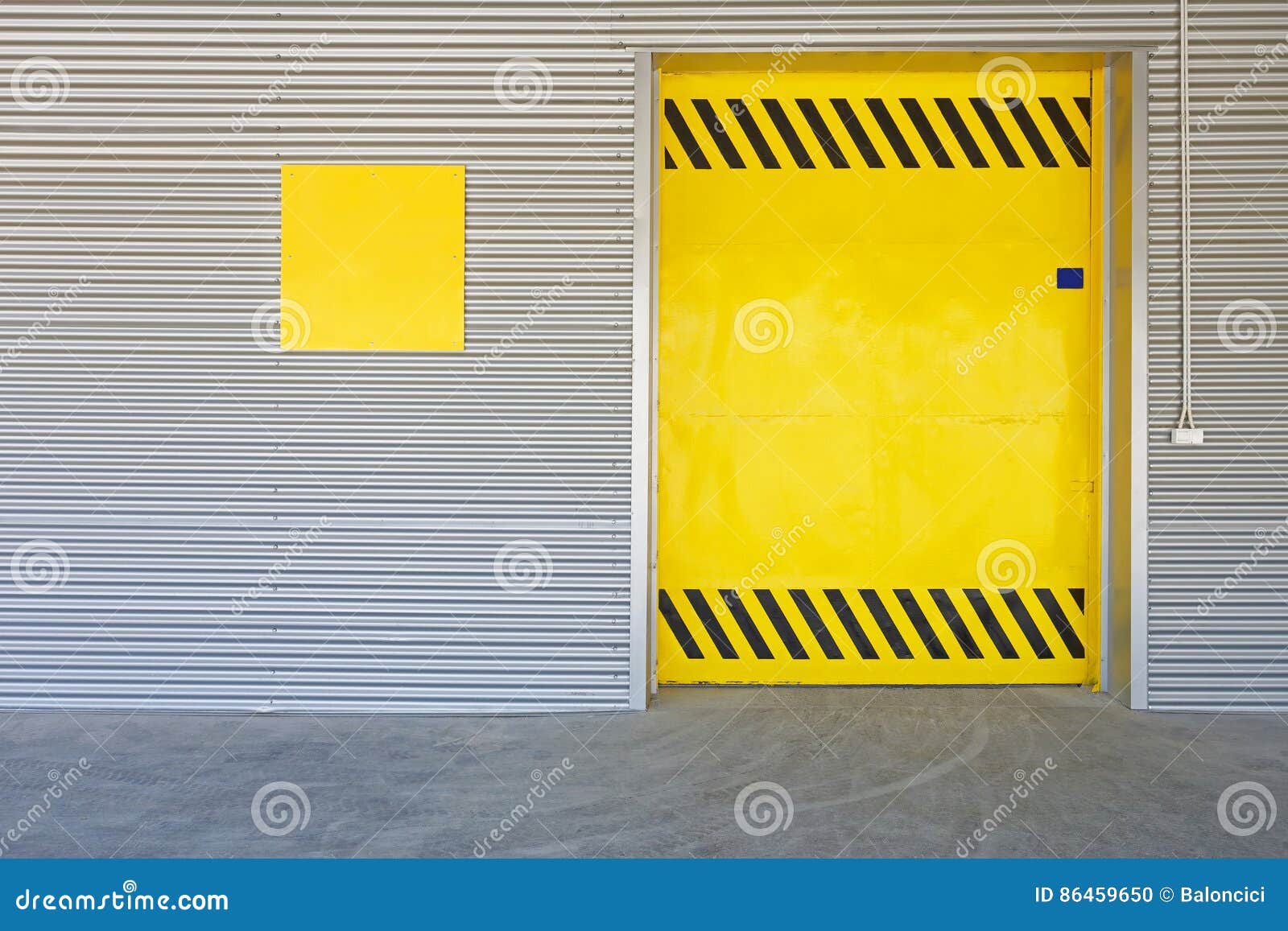 Loading Door stock photo. Image of safety, warehousing - 86459650