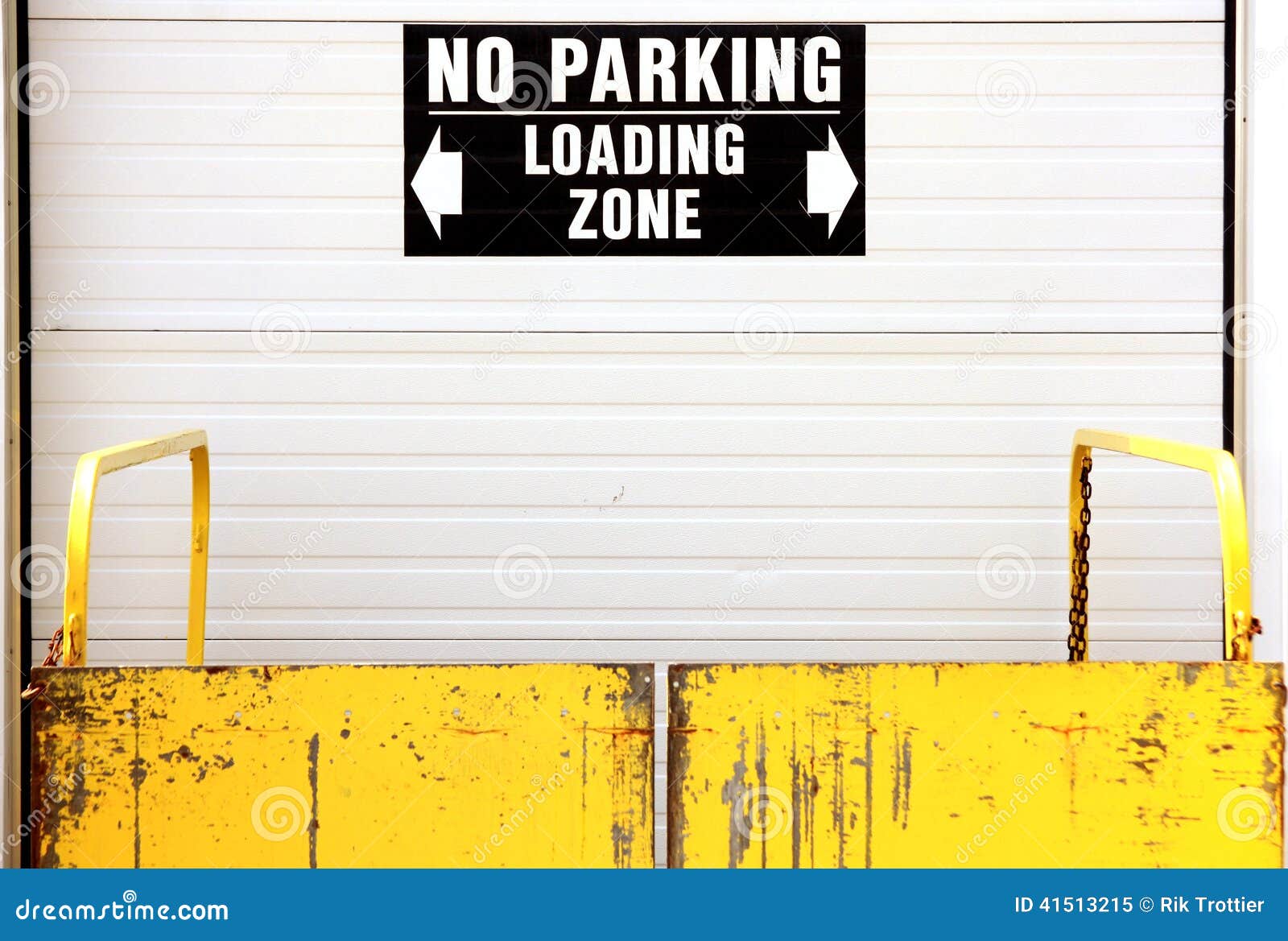 Loading door stock image. Image of door, business, zone - 41513215