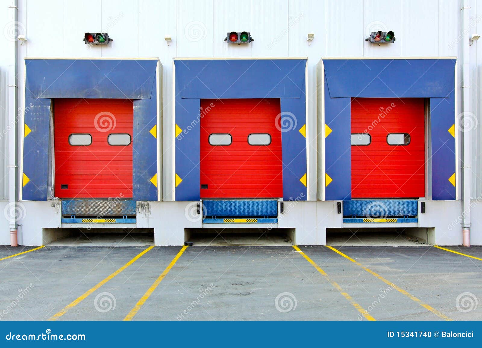 Loading doors stock photo. Image of doors, industry, exterior - 15341740