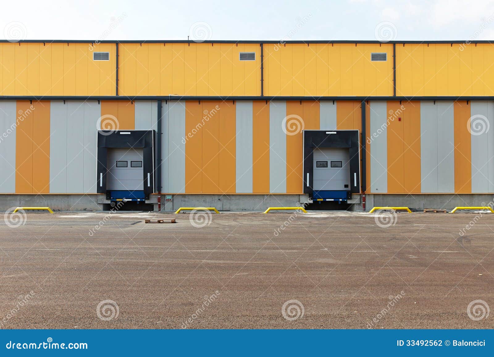 Loading doors stock photo. Image of closed, distribution - 33492562