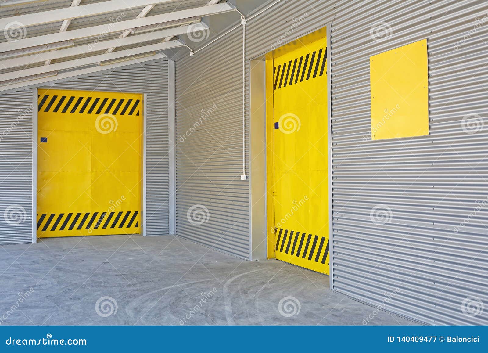 Loading Doors Warehouse Royalty-Free Stock Photo | CartoonDealer.com ...