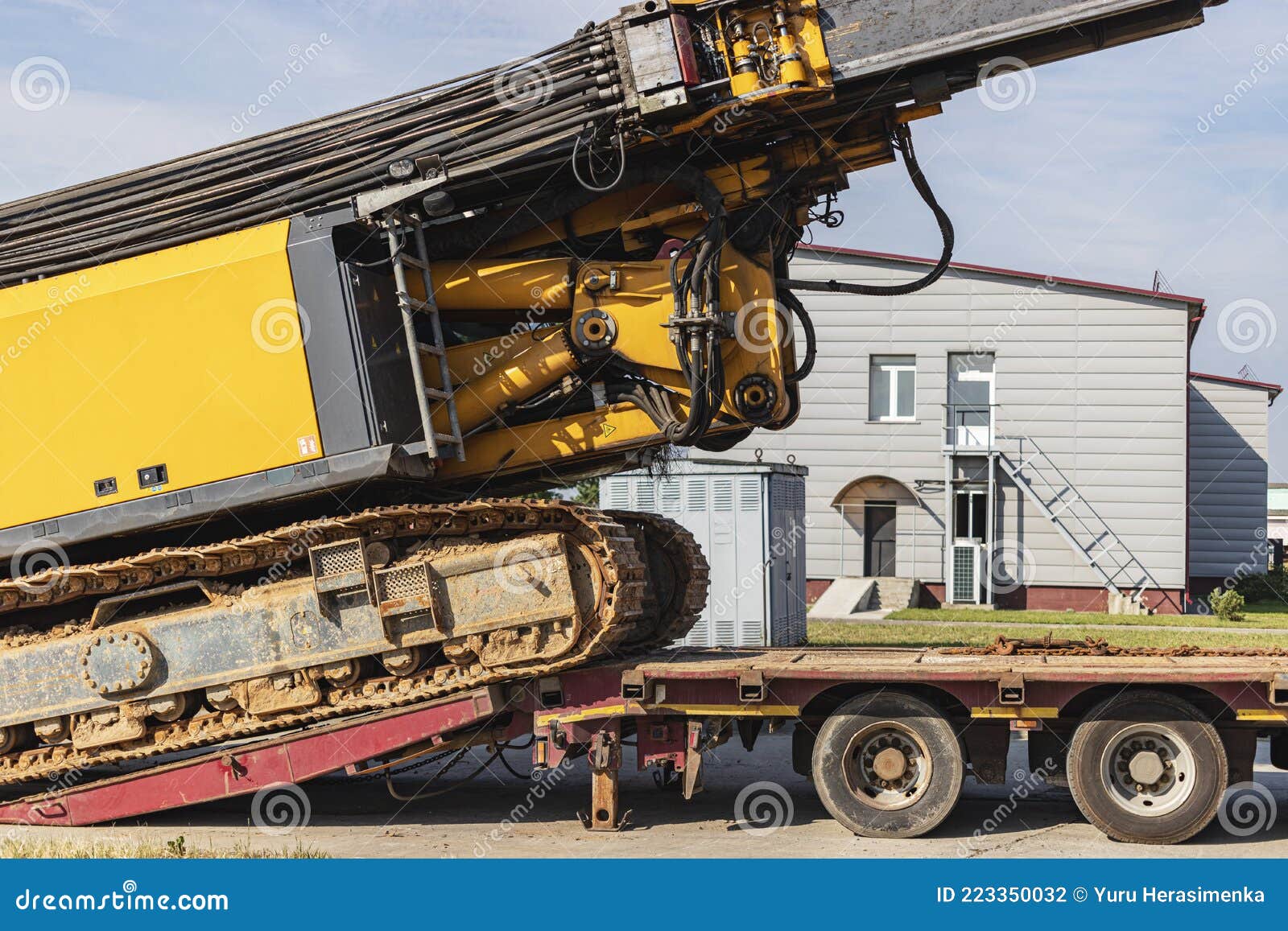 Loading of a Drilling Rig for the Installation of Bored Piles Onto a ...