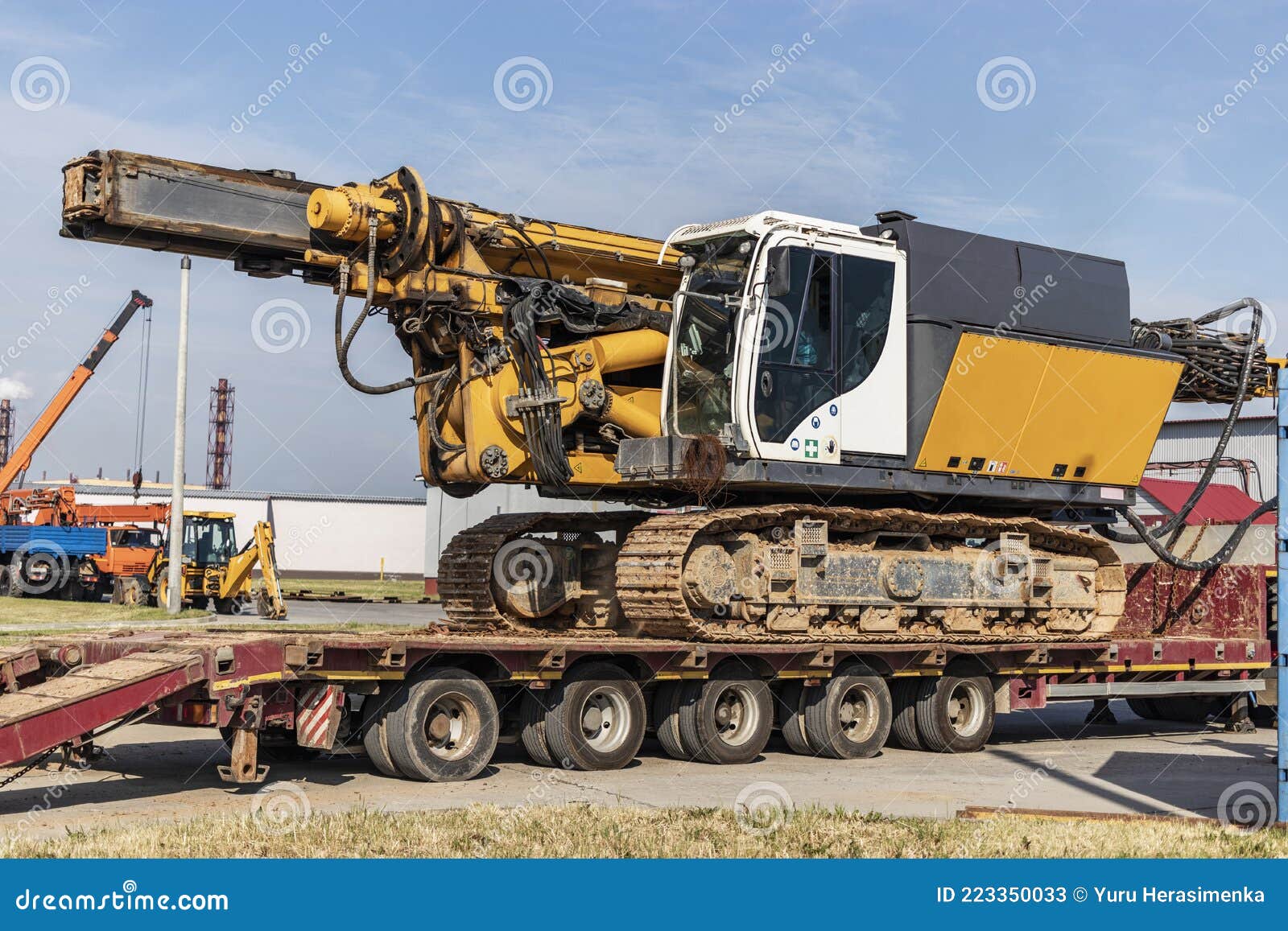Loading of a Drilling Rig for the Installation of Bored Piles Onto a ...