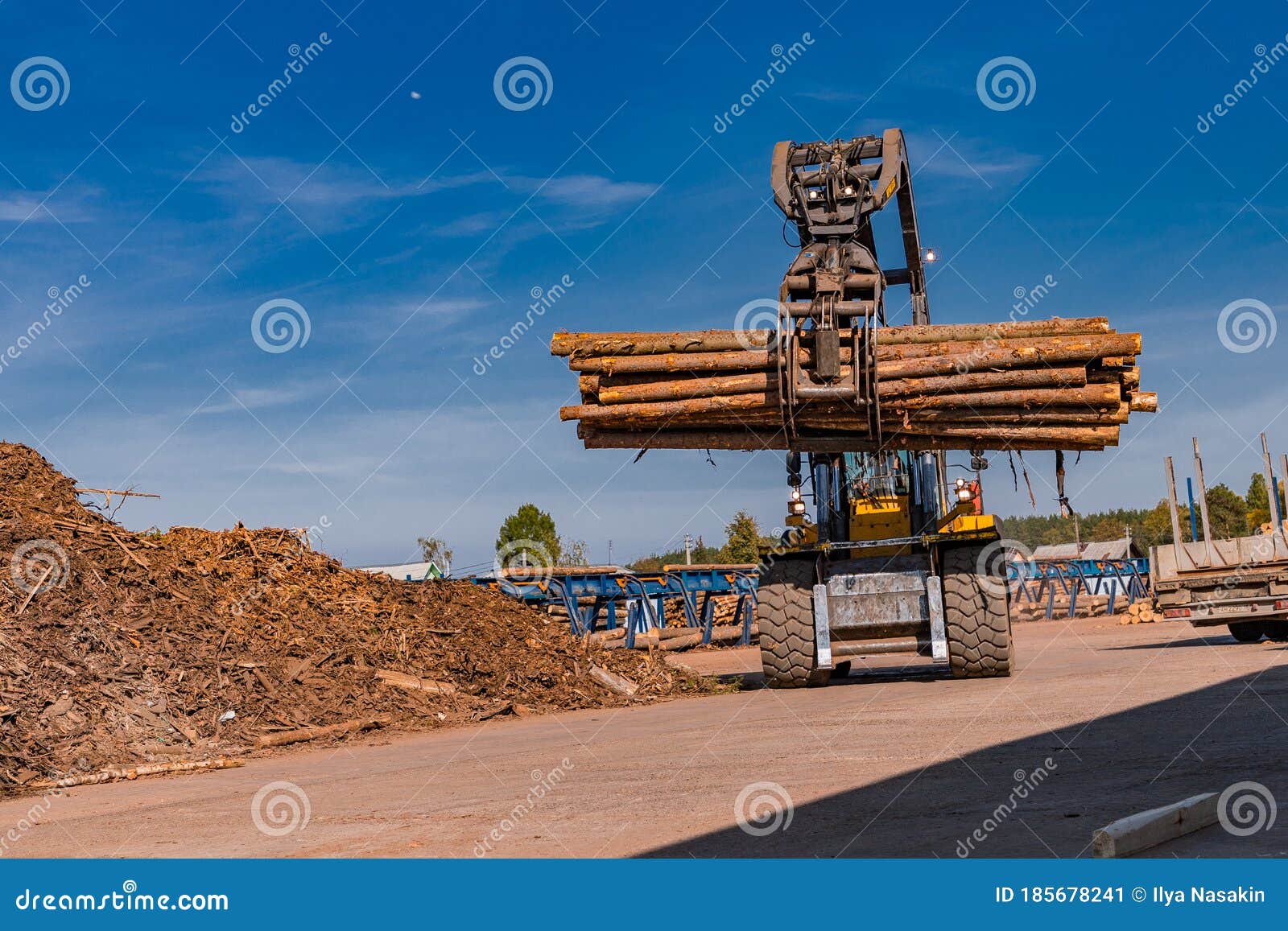 Loading Equipment for Logging. Log Loader for Timber, Logs. the Log ...